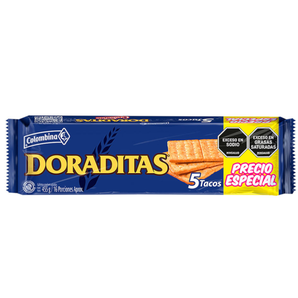 Galletas Doraditas Colombina 5 Tacos 455Gr | SuperBooM
